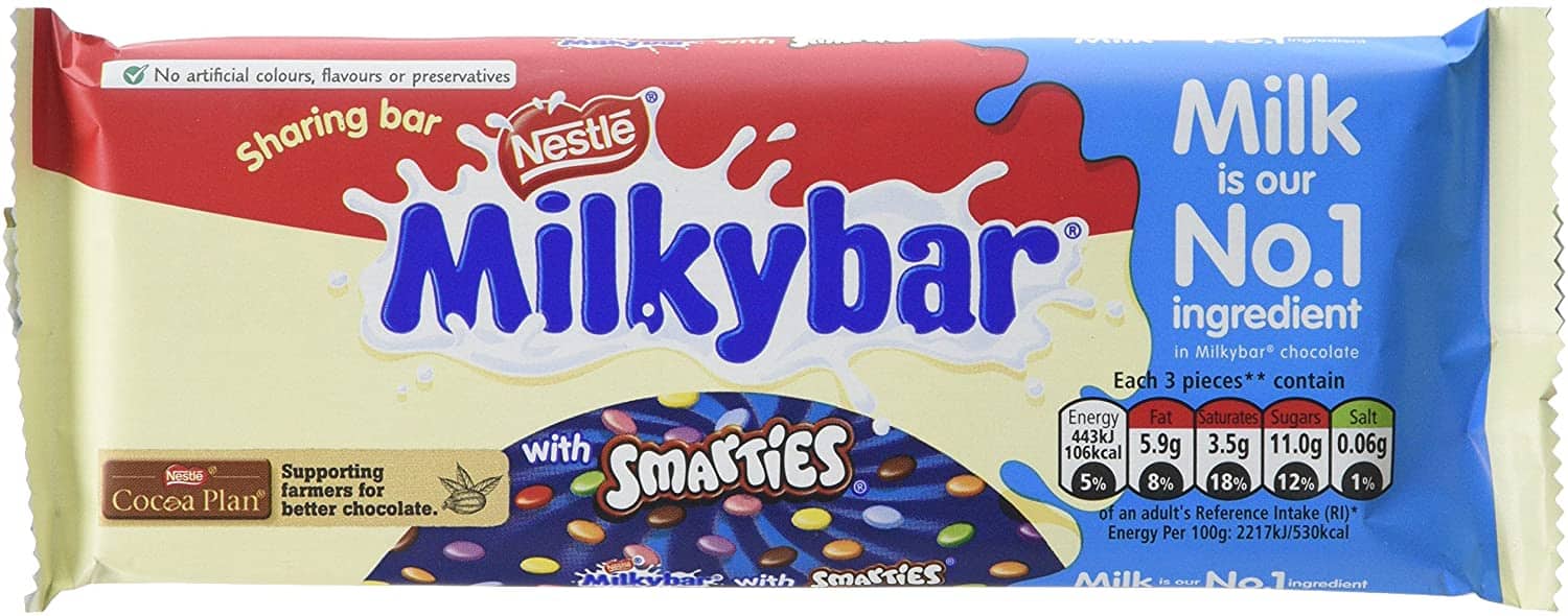 Milky Bar Smarties New Mini Size Bars For Milkybar And Smarties
