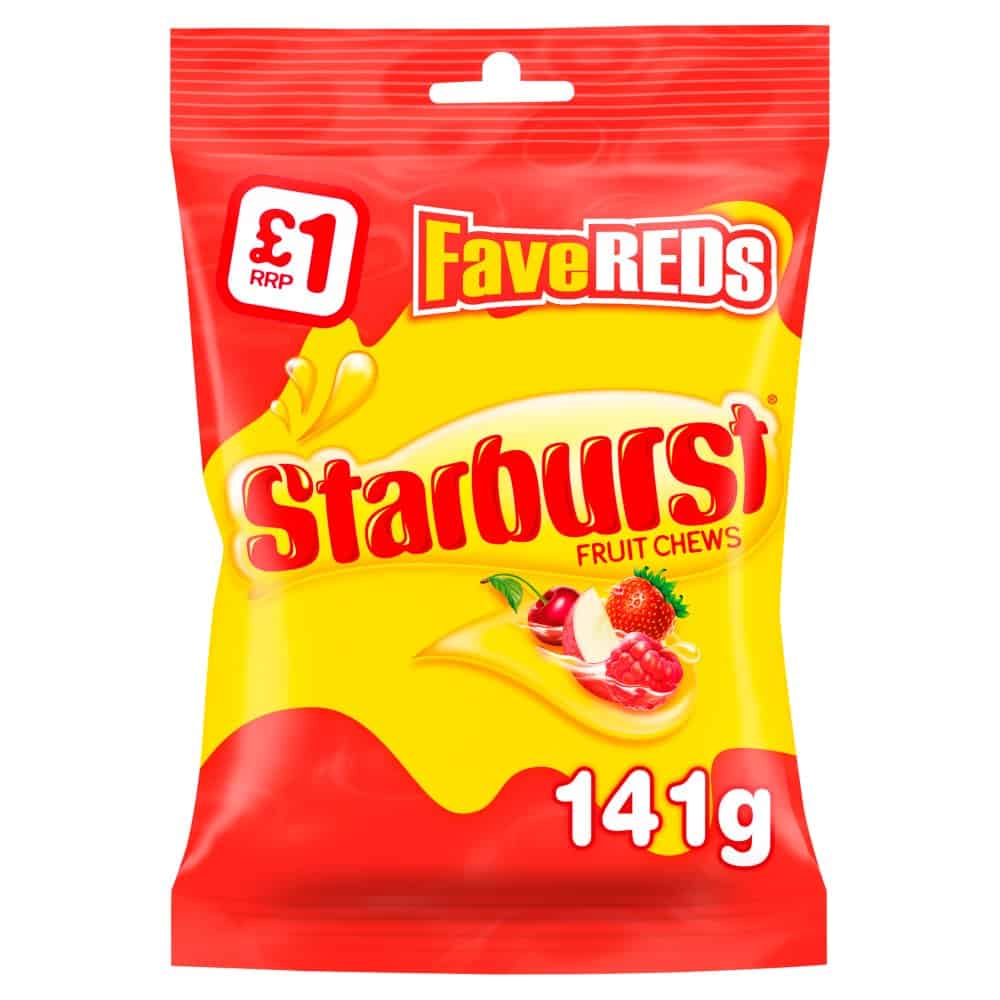 Starburst Fruit Chews Fave Reds Bag - Sweet 4 All Events